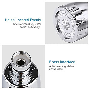 Faucet Extender Jaywayne Kitchen Faucet Sprayer Attachment Movable 360° Rotatable Anti -Splash Water Saving Tap Faucet Extender with Universal Adapter Set Kitchen Sink Accessories Tools