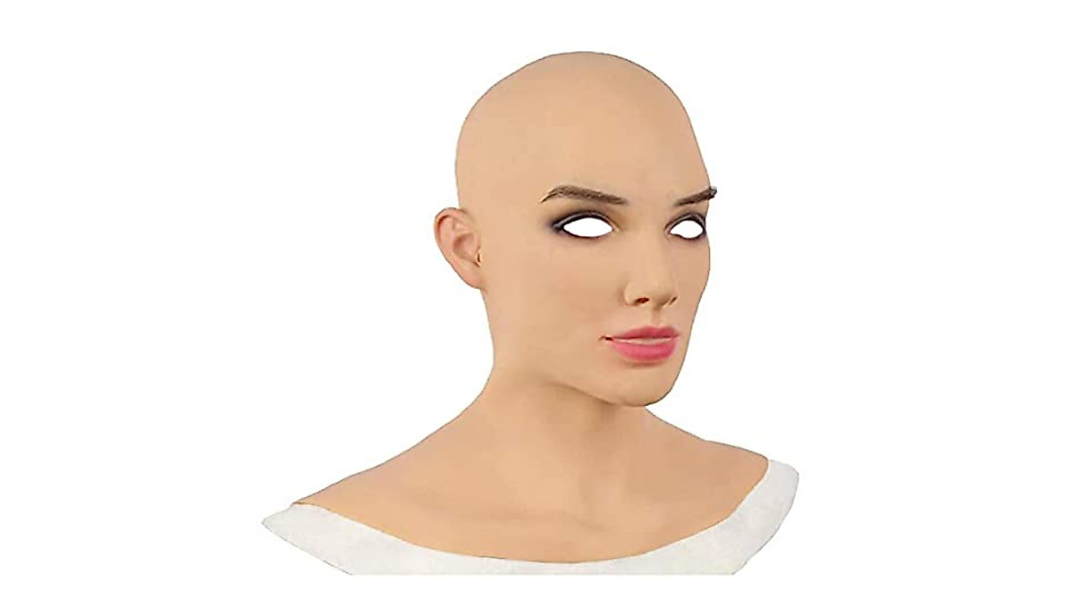 Realistic Female Latex Cosplay Mask for Parties