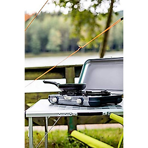 Campingaz, Portable Two Burner Gas Cooker, Outdoor Grill, White