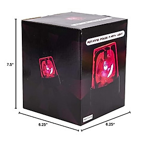 Rhode Island Novelty 7 Inch Red Police Beacon Light, One Piece per Order