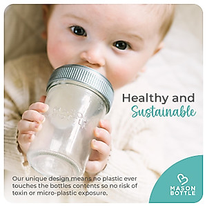 Mason Bottle Plastic Mason Jar Rings/Bands (Set of 3) Fits All Regular Mouth Mason Jars, Reusable and Rust-Free, Non-Toxic BPA Free (Silver, Regular-Mouth)