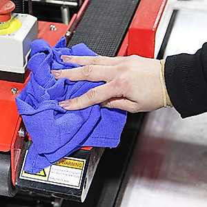 Arkwright Huck Absorbent Cleaning Towels - (Case of 120) Lint Free Auto Detailing Microfiber Cloth Perfect for Windows, Metal, Glass, and Ceramic, 16 x 26, Blue