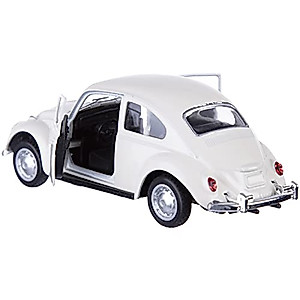 Berry President 1967 Classic Beetle Bug Vintage 1/32 Scale Diecast Metal Pull Back Car Model Toy for Gift/Kids (Beige)