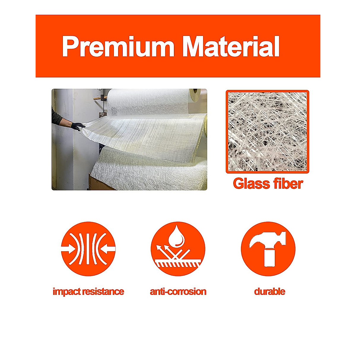 10 pcs Driveway Reflective Markers - 48 inch Snow Stakes with Highly Visible Reflective Tape, 1/4 inch Dia Snow Pole Stake for Parking, Home, Road