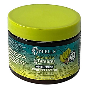 Mielle – Avocado & Tamanu – Anti-Frizz Collection - Shampoo, Conditioner, Leave-in Conditioner, Stay Straight Serum & Curl Perfector – Bundle Combo Set 5PCS