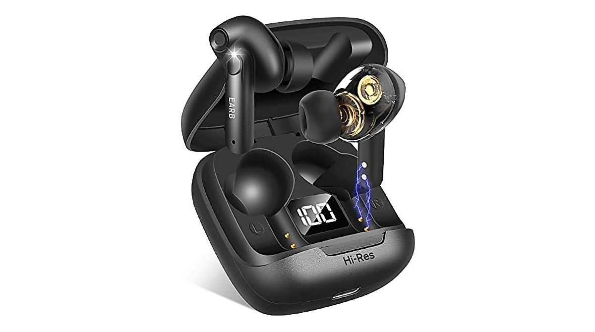 EARB Wireless Bluetooth Earbuds with 30H Playtime & Hi-Res Audio