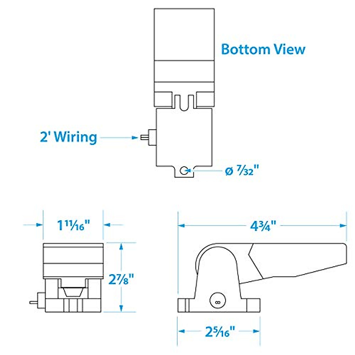 Seachoice Universal Series Automatic Marine Bilge Pump Float Switch For 6-36V