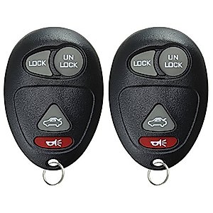 KeylessOption Keyless Entry Remote Control Car Key Fob Replacement for L2C0007T (Pack of 2)