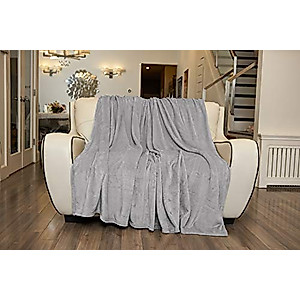 Baby Crib Blanket - 46 X 34 Silky Soft and Cozy, Flannel Fleece Velvet for Crib, Bassinet, Stroller, Car Seat - 46" X 34", Dark Grey