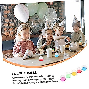 CIMAXIC 50Pcs plastic container a vending machine vending machines basket gift clear container basket filler plastic playes Plastic Ball Decor funny Fillable Balls bulk Storage Box