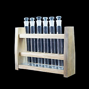 Wooden Colorimetric Test Tube Rack 6 Hole Thick Wood Wooden Tube Rack Laboratory Exports Manufacturers Hole Diameter 28mm