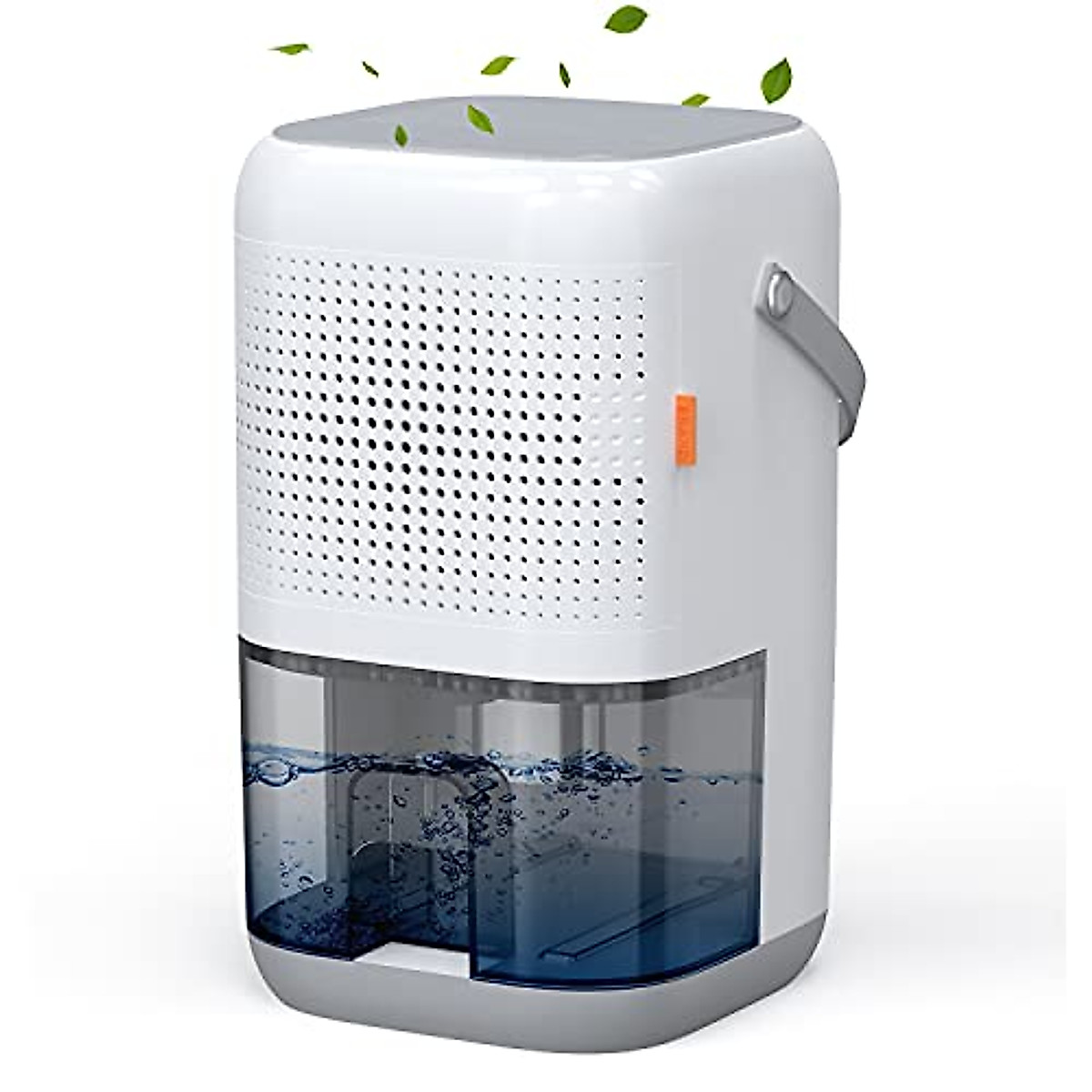 Dehumidifiers for Bedroom - Small Dehumidifier with drain hose 1450ml/49oz - with 2 Modes - 7 Colors LED Light-Auto Shut Off - Ultra Quiet Below 40 dB for 250 sq ft(Hose not included)
