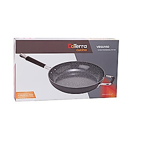 DaTerra Cucina Professional 13 Inch Nonstick Frying Pan | Italian Made Ceramic Nonstick Pan Sauté Pan, Chefs Pan, Non Stick Skillet Pan for Cooking, Sizzling, Searing, Baking and More