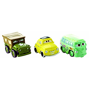 Cars Micro Drifters Sarge, Race Team Fillmore and Luigi Vehicle 3-Pack
