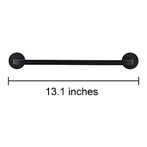 LEKUSHA 2 Pieces Magnetic Towel Bar for Refrigerator, Magnetic Towel Holder Towel Hook Hanger for Fridge, Kitchen Stove, Oven, Dishwasher, Sink Laundry Washing Machine Black