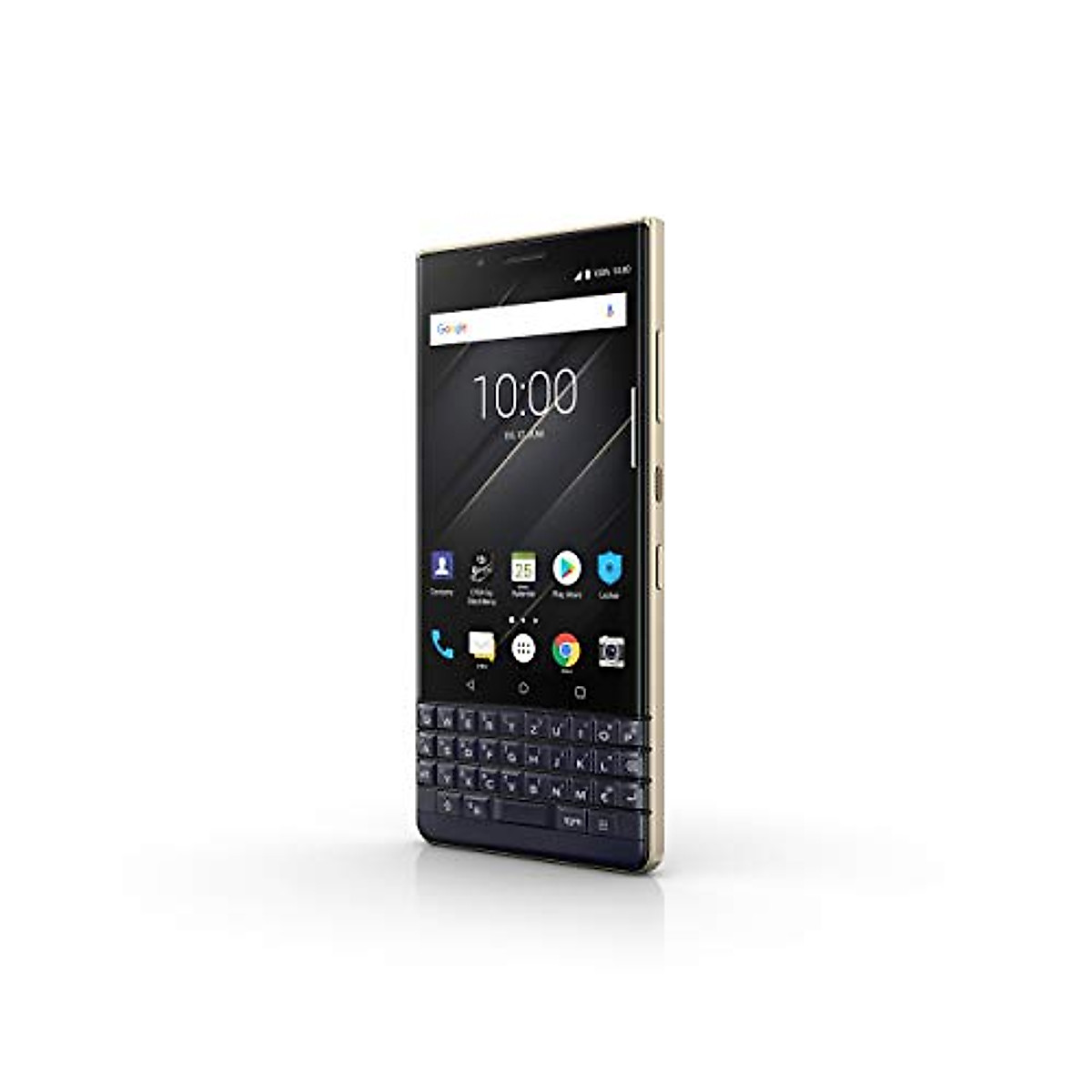BlackBerry KEY2 LE (Lite) Dual-SIM (64GB, BBE100-4, QWERTZ Keypad) (GSM Only, No CDMA) Factory Unlocked 4G Smartphone - International Version (Champagne/Gold)