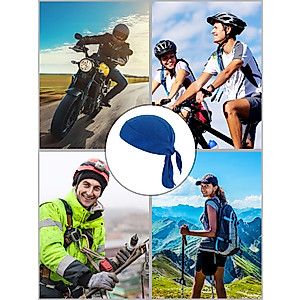 6 Pieces Sweat Wicking Beanie Cap Helmet Liner Skull Cap Breathable Cycling Head Wrap for Women Men Outdoor Activities (Classic Colors)