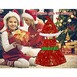 Dciki Christmas Doll Dress Clothes,Handmade Outfits Accessories Include Elk Antlers and Hat for 18 Inch American Doll Girls,Christmas Birthday Gift for Kids. (18 Inch-4set)