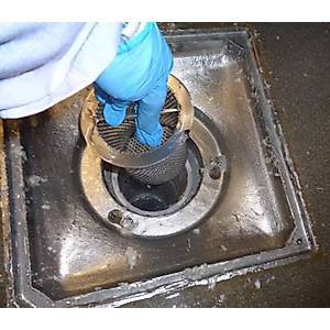 4" Commercial Floor Drain Strainer, 6" Tall, Perforated Stainless Steel