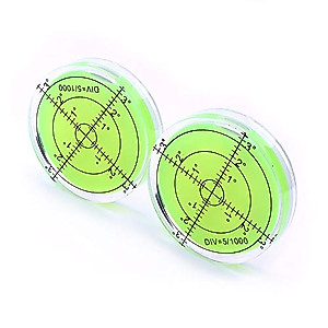 XMLEI Convenient and lighterCircular Bubble Level Spirit l Measuring Instruments Tool Universal Protractor Tool （60X12mm）