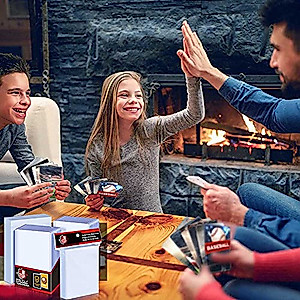 50 Count Top Loaders Trading Card Sleeves, Hard Plastic Toploaders Penny Card Sleeves, Baseball Card Sleeves Holder Card Protector Fit for MTG, Yugioh Card (Include 50 TopLoaders & 200 Soft Sleeves)