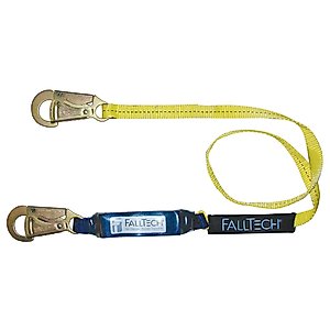 FallTech 8253 ClearPack Shock Absorbing Lanyard, 3-Foot