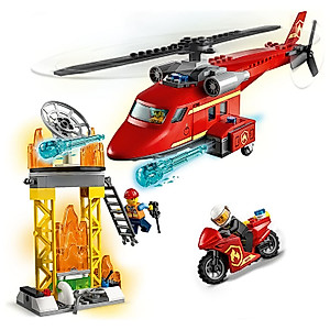 LEGO City Fire Rescue Helicopter 60281 Building Kit; Firefighter Toy and Fun Playset for Kids, New 2021 (212 Pieces)
