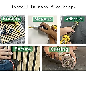 3D Slat Wood Wall Panels Acoustic Panels for Interior Wall Decor Natural Oak | Wood Slat for Wall | Soundproof | 42.5” x 17” Each | Set of 2 Wood Panels for Walls