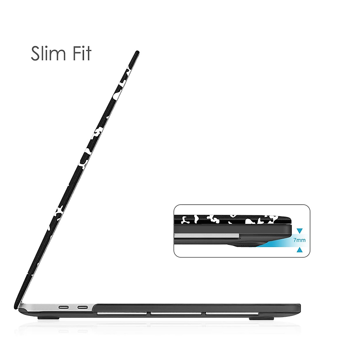 Fintie Bundle: Hard Shell Case for MacBook Pro 13 Inch A2338(M2 M1) A2251 A2289 A2159 A1989 A1706 A1708 + 13.3" Laptop Shoulder Bag Briefcase with Luggage Strap