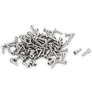 uxcell® M1.4 x 6mm Cross Head Countersunk Self Tapping Screw 100 Pcs