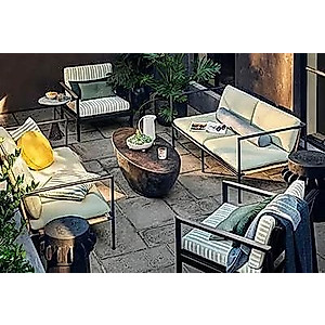 Naturesroom Sunbrella Outdoor Pillows for Patio Furniture - 16" W x 16" L x 6" T, Waterproof Throw Pillow with Comfort, Style & Durability Designed for Outdoor Living - Made in The USA