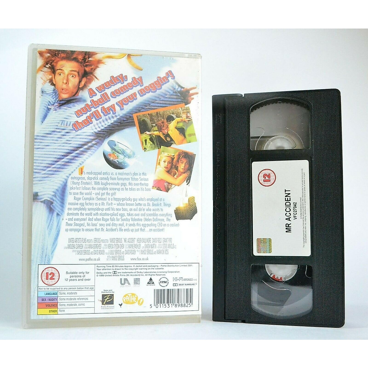 Mr.Accident (2000): Australian Comedy - Large Box - Yahoo Serious - Pal VHS