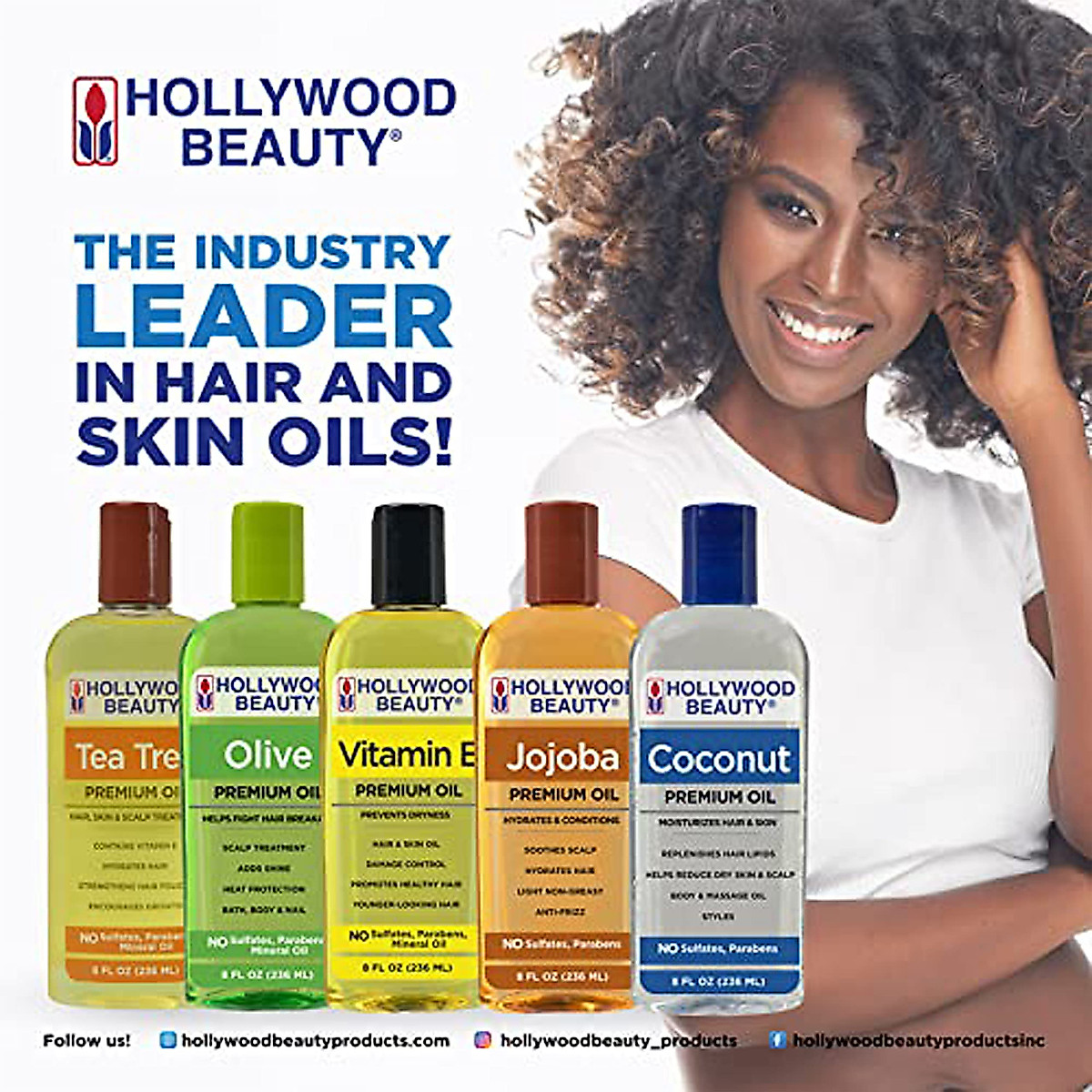 Hollywood Beauty Jojoba Hair Oil, 8oz Bottle, Light Non Greasy, Hydrates & Conditions Hair, Soothes scalp, Anti-Frizz fighter, Can be Used as a Hot Oil Treatment