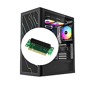 SinLoon PCI- Express 8X Riser Card 90-Degree Adapter Card PCI-E 8X Extender Extension Card for 1U, Small Computer and Server Case(PCIE 8X)