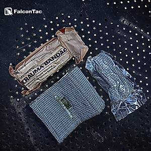 FalconTac Israeli 6 Inch Emergency Compression Bandage Wound Trauma Dressing Double-Vacuum Sterile Packaging (2)