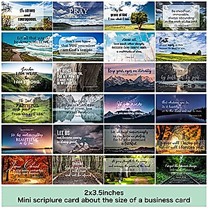 100 Mini Prayer Cards for Women and Men with Full Scripture, Bulk Religious Motivational Cards with Inspirational Scripture, Bulk Inspirational Religious Christian Gifts for Women and Men