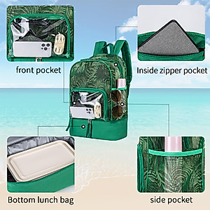 GreenTaya Women Beach Backpack Mesh Bookbag Lightweight Casual Backpack for Work Travel