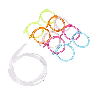 10pcs Kids Straws Straw Glasses Kids Eyeglasses Straws Straw Eyeglasses Party Drinking Straw Kids Drinking Straw Automatic Child