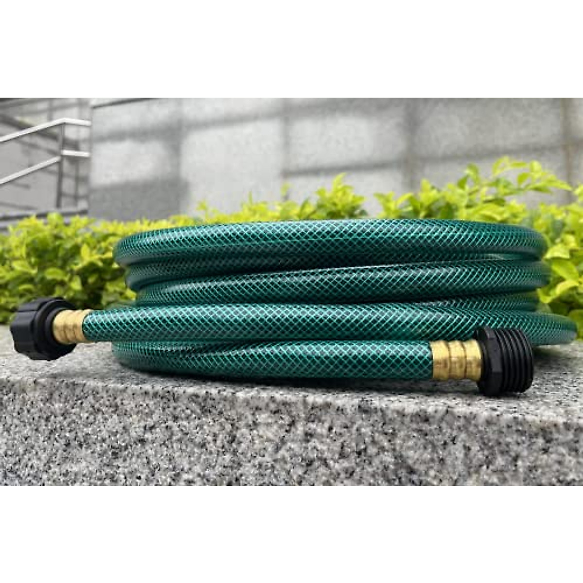 1/2 Inch Garden Hose 15FT, Boat Hose, Flexible & Durable, with 3/4" Solid PVC Male to Female Fitting for Household, Outdoo