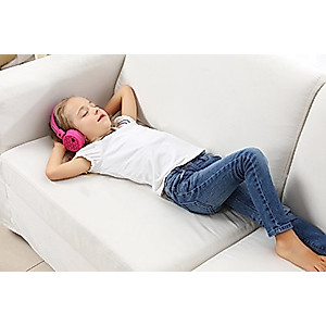 rockpapa K8 Foldable Childrens Kids Wireless Headphones, Bluetooth On Ear Headsets with MIC and Remote Control, Hands-Free Call, Including Wired Mode Pink