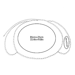 Missgrace Sexy Pearls Shiny Bra Statement Body Chain Jewelry Silver Gold Dainty Body Jewelry Layered Bikini Shoulder Chain Wedding Party Nightclub Body Accessories Jewelry for Women Bride (Silver)