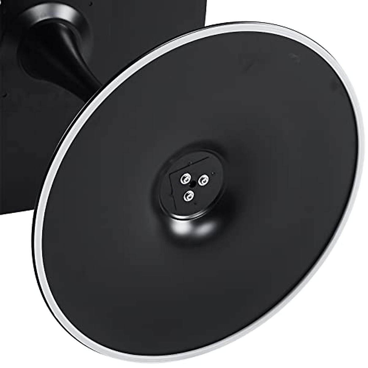 ATSNOW 31.5 in Black Square Pedestal Tulip Table, Mid Century Modern Dining Table for Small Spaces