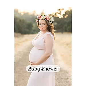 Chanaco Flower Crown Flower Crowns for women Flower Crown for Girls Pink Floral Crown for Wedding Flower Headband for Baby Shower Flower Girl Headpiece Boho Flower Headbands for Women