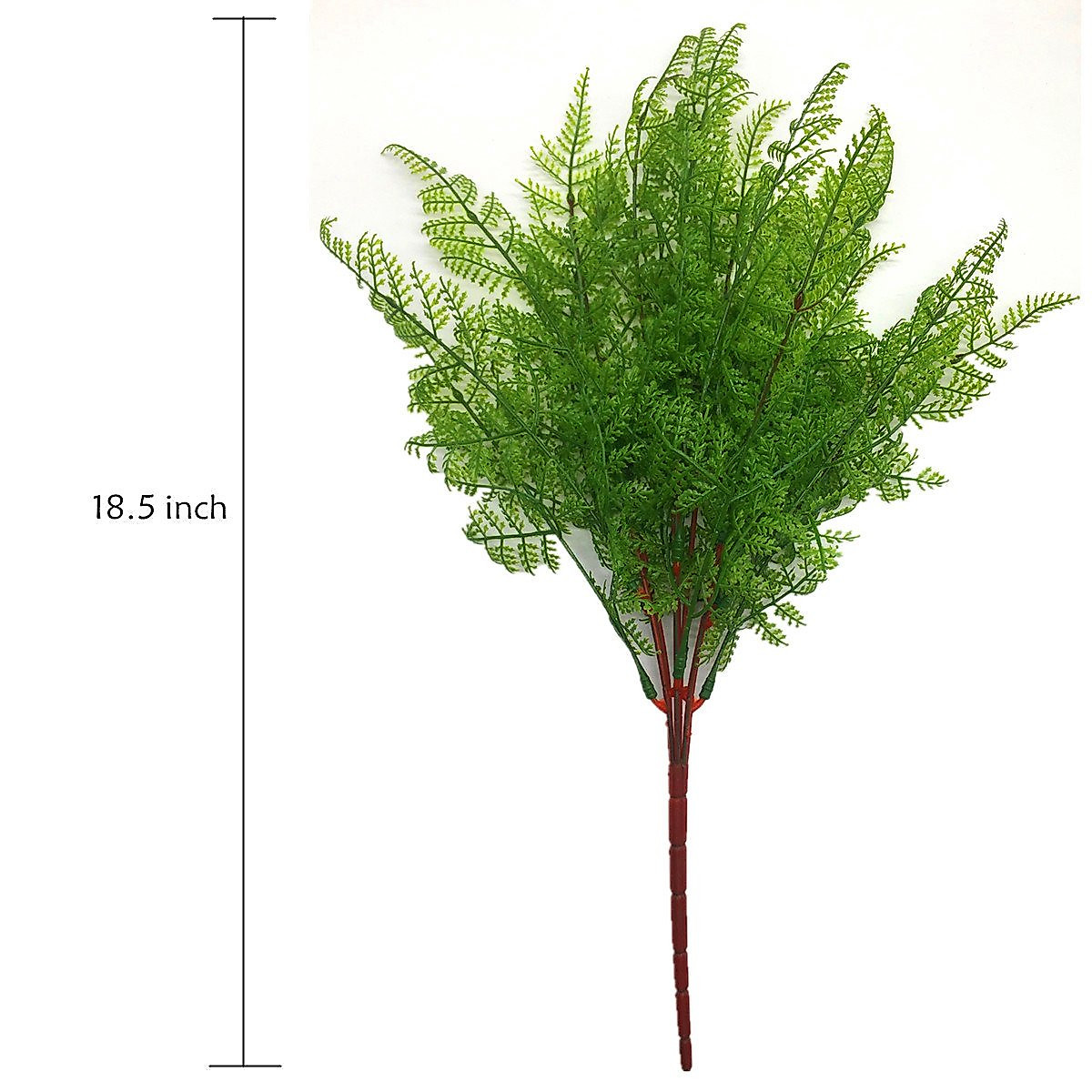 CATTREE Artificial Shrubs Bushes, Plastic Fern Leaves Persian Grass Fake Plants Wedding Indoor Outdoor Home Garden Verandah Kitchen Office Table Centerpieces Arrangements Christmas Decoration 4 pcs