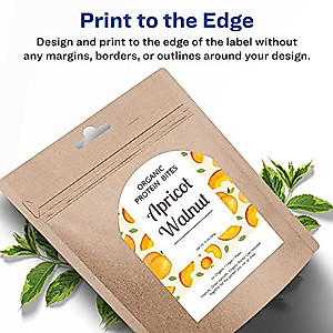 Avery Arched Labels with Sure Feed for Laser Printers, Water Resistant, 3" x 2.25", 90 Labels (22809)