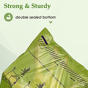 240 Count 13” x 9”Dog Waste Bags Rolls, Leakproof Strong & Sturdy Bags for Dogs, Doggie Bags Cats Litter Bags,Trash Bags for Doggy Pets