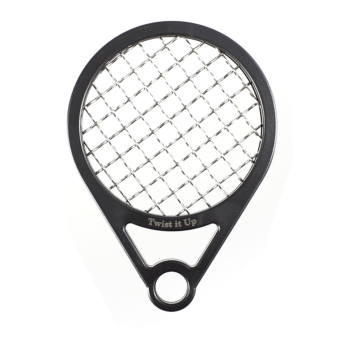 Twist Up Comb (Bond Black) - Alternative for Hair Sponges, Creates Curls and Twists for Black Men, Tennis Racket Design