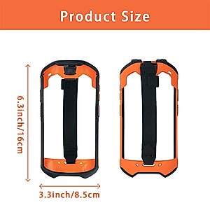 Protective Case Cover Bumper Case with Hand Strap Rugged Boot for Zebra TC52ax (SG-TC52AX-LORGB-01) Barcode Scanner,Sturdy Protect(Orange)