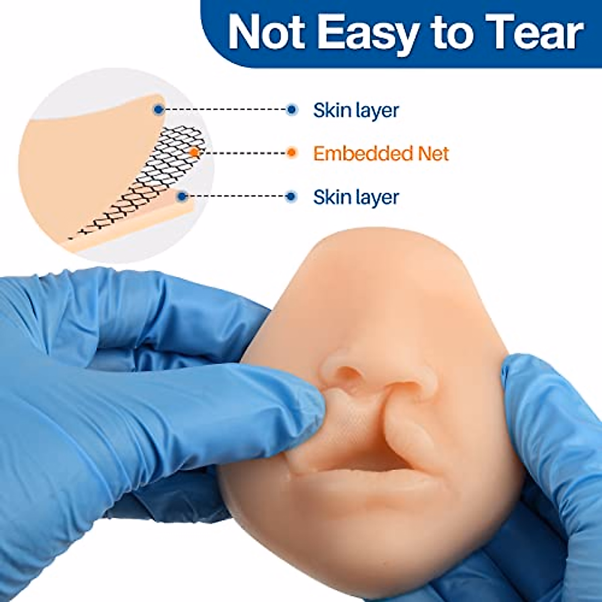 Ultrassist Unilateral Cleft Lip Model, Cleft Lip Suture Training Simulator for Medical Students, Education, Display