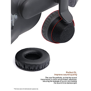 WYWY.Wide PU Leather Earmuffs Compatible with Valve Index VR Headset Speaker Earmuffs Protective Cover VR Earphone Cover